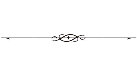 Decorative Dividers Vector Art PNG Black Decorative Line Divider Curve