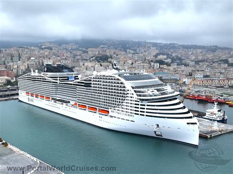 Maior navio da frota da MSC Cruzeiros World Europa começa a navegar no