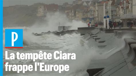 Inondations et vents violents la tempête Ciara frappe l Europe YouTube