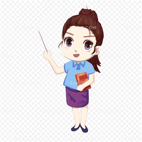 q版漫画教师节老师形象图片素材免费下载 觅知网