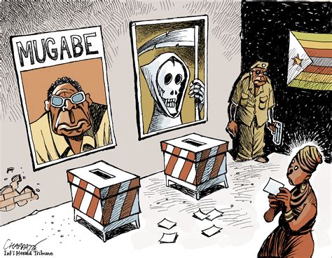Zimbabwe A Clear Choice Globecartoon Political Cartoons Patrick