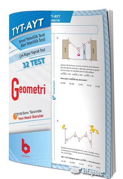 TYT AYT Geometri Temel Yeterlilik Çek Kopar Yaprak Test Basamak