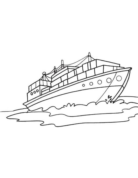 Coloriage Navire télécharger et imprimer gratuit sur ColoriageEnfant
