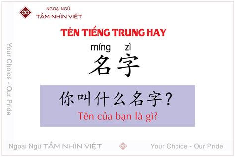 Tên Tiếng Trung Hay Ý Nghĩa Nhất Cho Con Trai Và Con Gái