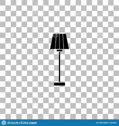 Icono De La L mpara De Pie Plano Ilustración del Vector Ilustración
