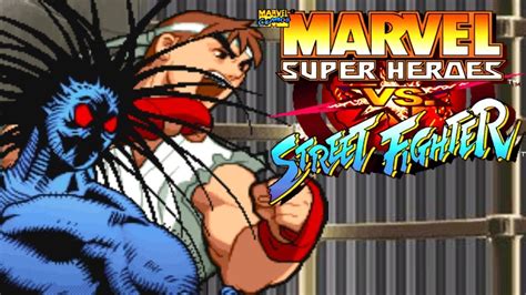 Marvel Super Heroes Vs Street Fighter Ryu Blackheart YouTube