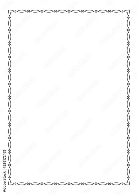 Vector Page Border Retro Design For Project Stock Vector Adobe Stock