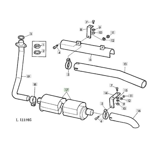 TUYAU ECHAPPEMENT Pour Tracteurs JOHN DEERE Tracto Pieces