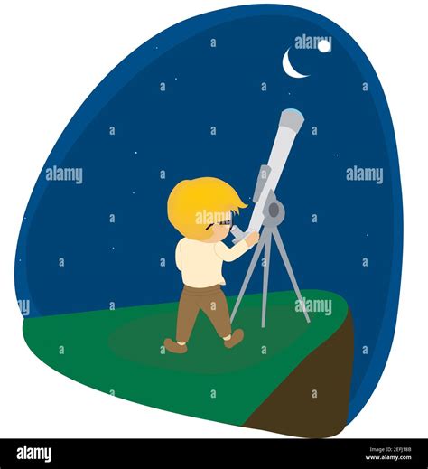 Image Of Moon Through Telescope Cut Out Stock Images Pictures Alamy
