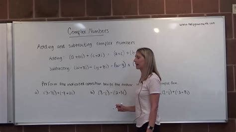 [sl]adding and subtracting complex numbers youtube