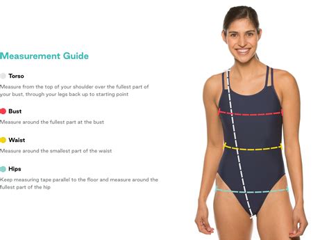 Size Chart For Womens Swimsuits