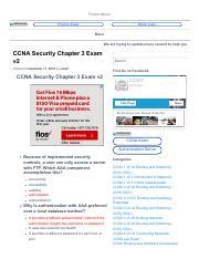 Chap3 ExamCCNA Security Chapter 1 Exam V2 CCNA Exam 2016 Pdf