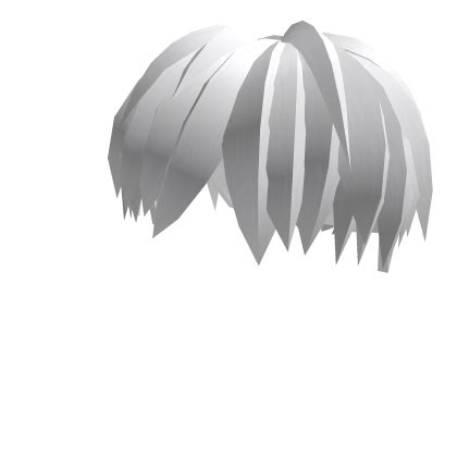 White Messy Anime Hair Roblox Item Rolimon S
