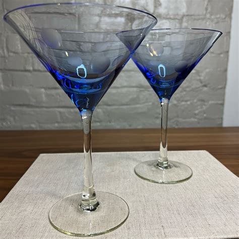 Waterford Crystal Dining Waterford Marquis Crystal Blue Polka Dot