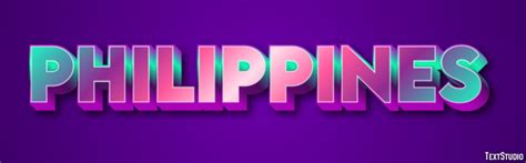 Philippines Text Effect And Logo Design Country