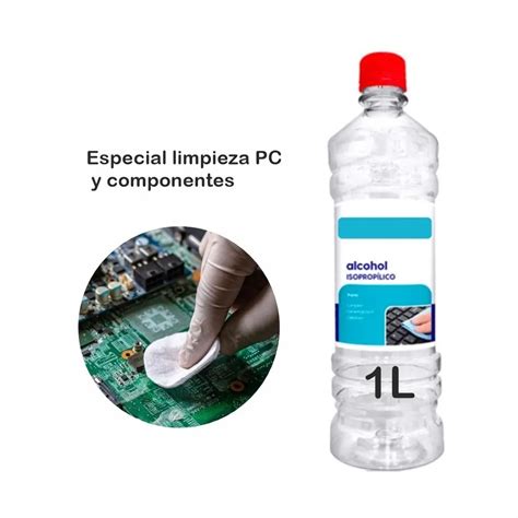 Alcohol Isopropilico De Alta Pureza 1 Litro Limpieza De Pc SIPO