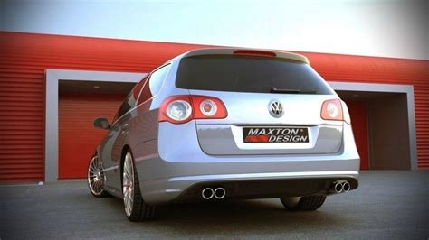 Zderzak Tylny Spoiler VW Passat B6 R Line Look 2 Wydechy Z