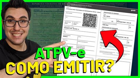 COMO EMITIR O ATPV e PELA INTERNET AUTORIZAÇÃO PARA TRANSFERÊNCIA DE