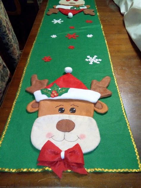 Caminos de mesa Manualidades navideñas Decoracion navidad