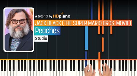 Peaches By Jack Black And The Super Mario Bros Movie Piano Tutorial