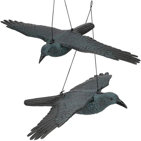 Odstraszacz ptaków latający kruk 83x45x10cm czarny CZARNY SPORTSERVICE PL