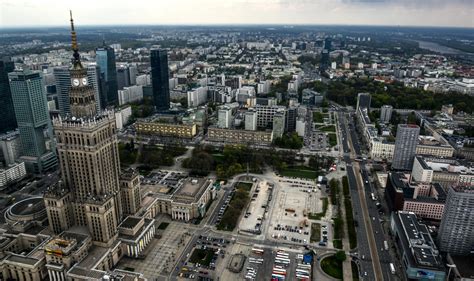Warszawa Z Lotu Ptaka Panorama Stolicy Polski Warszawa