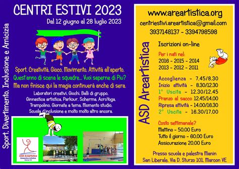 Centri Estivi 2023 ASD Areartistica