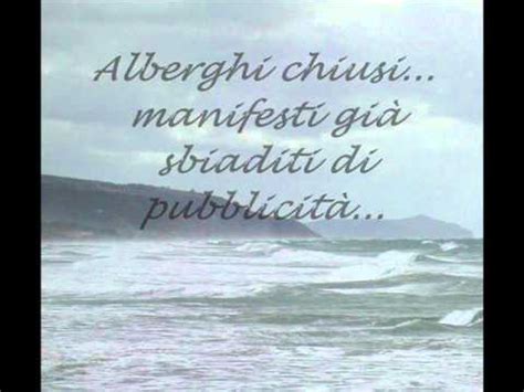 Loredana Bertè Il mare d inverno testo YouTube