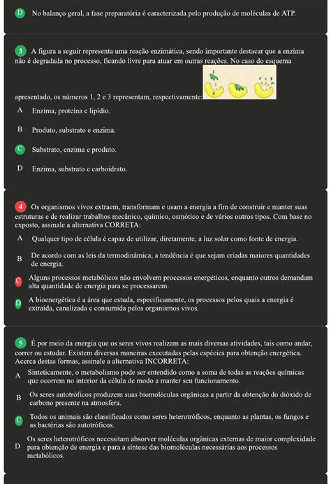 Bioquimica Basica E Metabolismo Prova Bioqu Mica B Sica E Processos