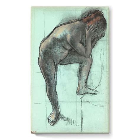 Naked woman standing up stretched canvas Boutiques de Musées