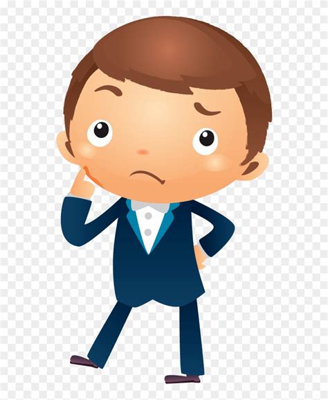 Person Thinking Png Boy Thinking Cartoon Png Clipart 3256214 PikPng
