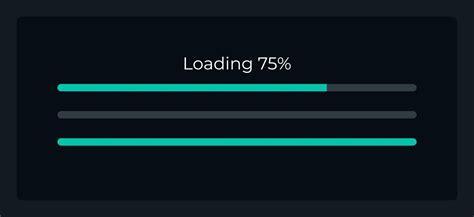 loading progress bar ui element template editable isolated vector dashboard component flat