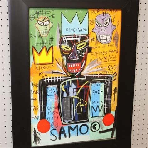 Jean Michel Basquiat 1960 1988 Street Graffiti Oil On Canvas Street
