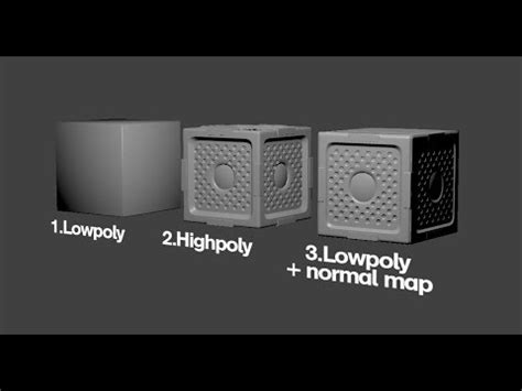 Ambient Occlusion And Normal Map Bake Using Xnormal