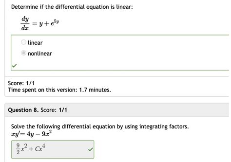 Solved Determine If The Differential Equation Is Linear Chegg