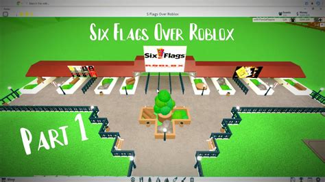 The Entrance Part 1 Six Flags Over Roblox Speed Build YouTube