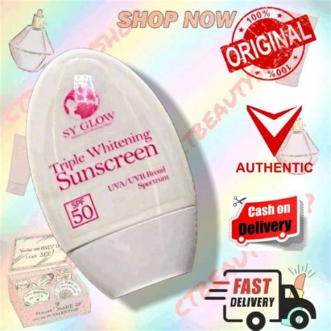Sy Triple Whitening Sunscreen SPF 50 Glows Lazada PH