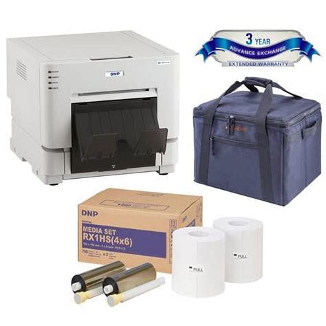 DS RX1HS 6 Dye Sublimation Printer 290 4x6 Prints Per Hour BUNDLE