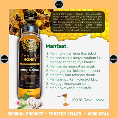 Jual Madu Randu Blossom Java Hills Honey 350 Gr Premium Raw Honey