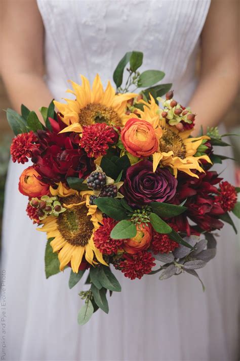 Diy Fall Sunflower Bouquet Sunflower Wedding Bouquet Bridal Bouquet