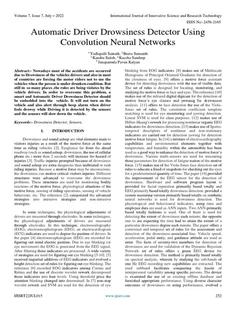 automatic driver drowsiness detector using convolution neural networks pdf