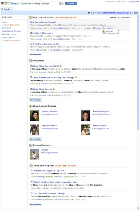 introducing zoho actionable search zoho blog