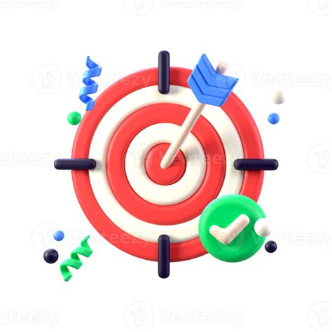 3D Target Icon In Transparent Png 37448804 PNG