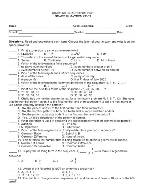 tq q1 math10 diagnostic test pdf polynomial numbers