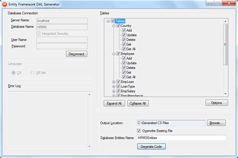 entity framework dal generator source code by najmuliqbal15 codecanyon