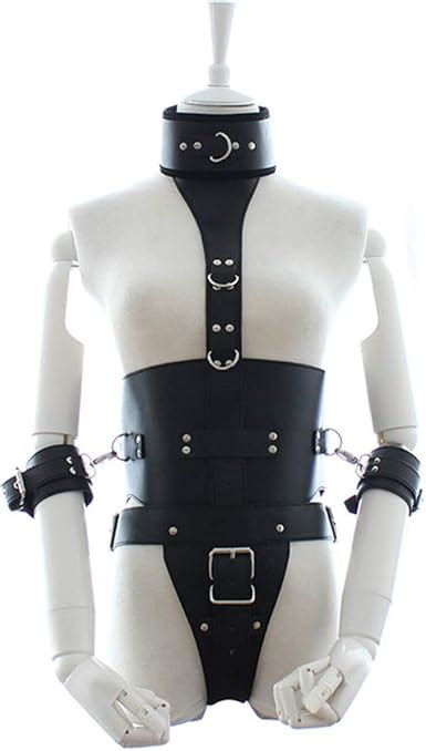 Canarea Harness Geschirr Damen Leder Fetisch Bondage SM Ouvert Body