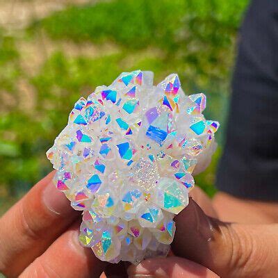 99G Angel Aura Quartz Titanium BismuthSiliconcluster Rainbow Crystals