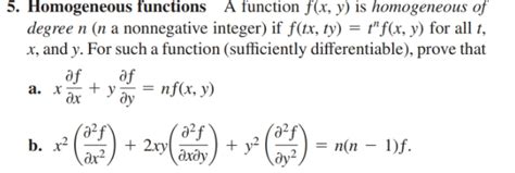 answered 5 homogeneous functions a function… bartleby