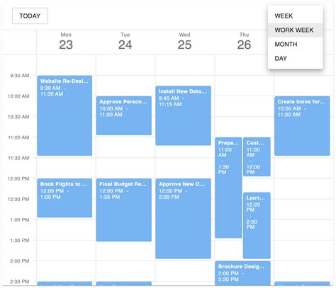 React Scheduler For Google Material Design