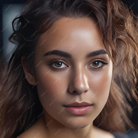 Premium Photo Cinematic Look Of A Serious Girl Looking At The Viewer